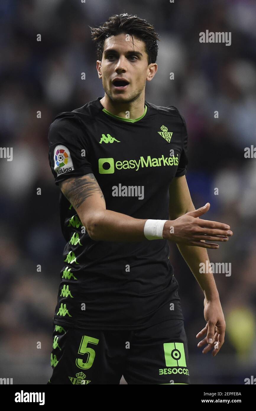 Marc Bartra of Real Betis during the match RCD Espanyol v Real Betis ...