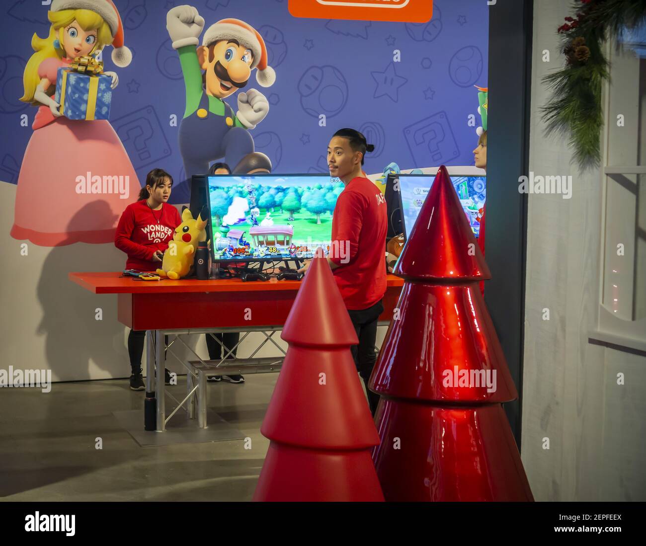 Brand ambassadors at the Nintendo Switch activation at the Target ...