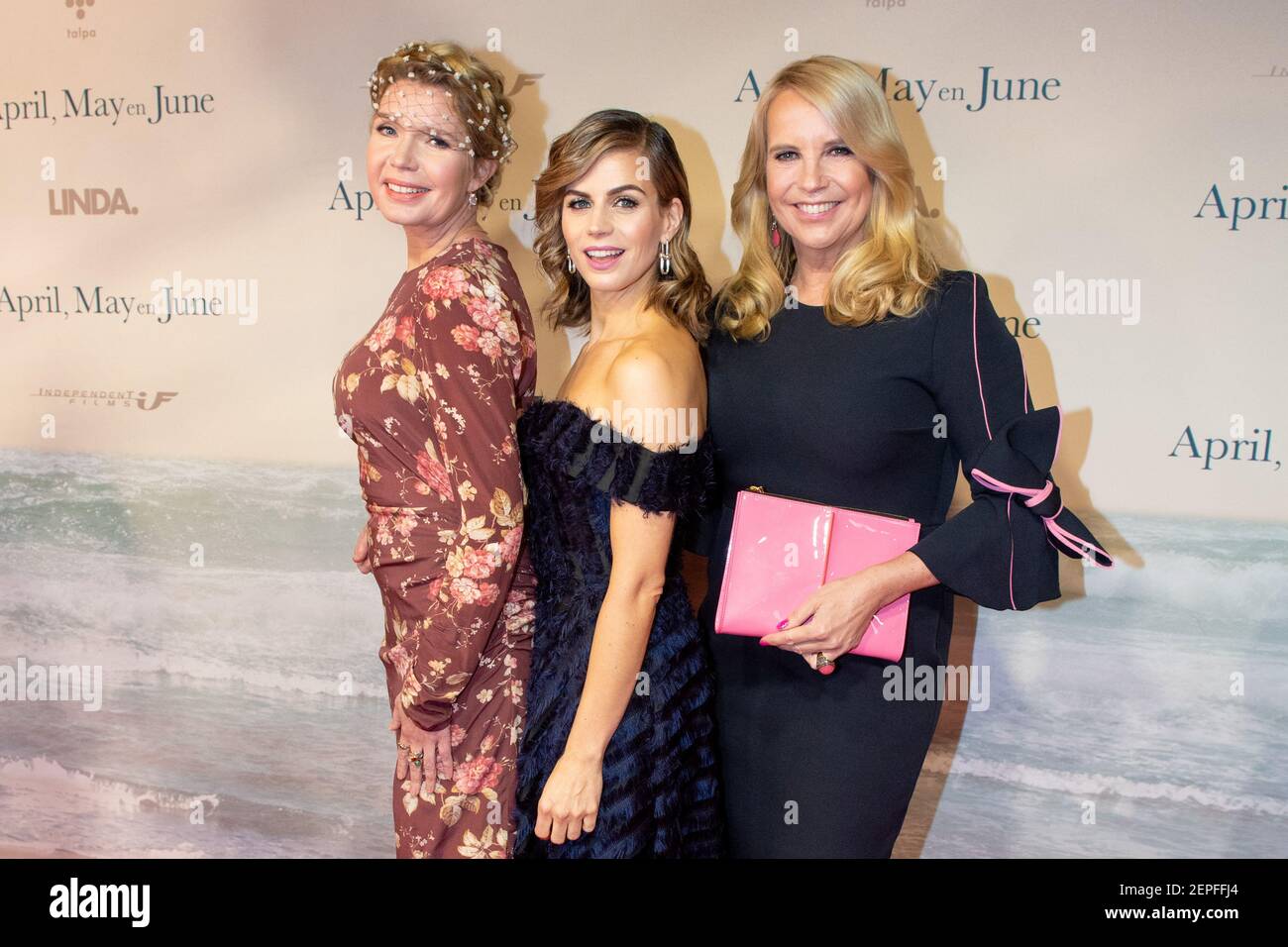 Tjitske Reidinga, Elise Schaap and Linda de Mol on the April, May and ...