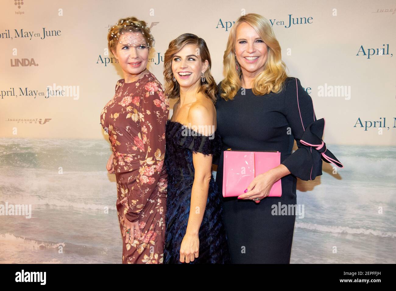 Tjitske Reidinga, Elise Schaap and Linda de Mol on the April, May and ...