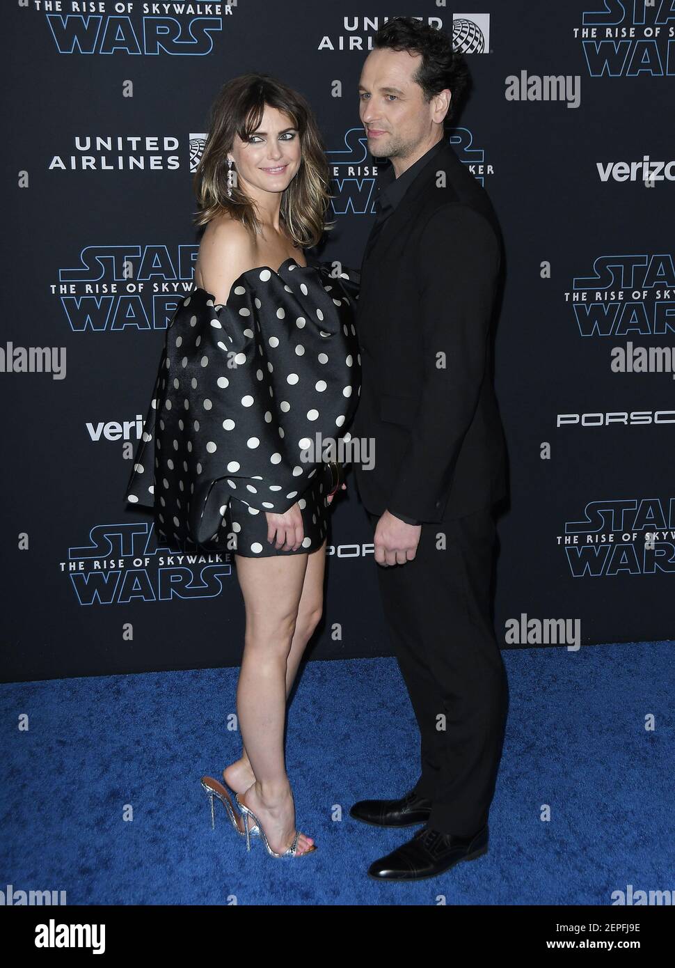 (L-R) Keri Russell and Matthew Rhys at Disney’s STAR WARS THE RISE OF ...