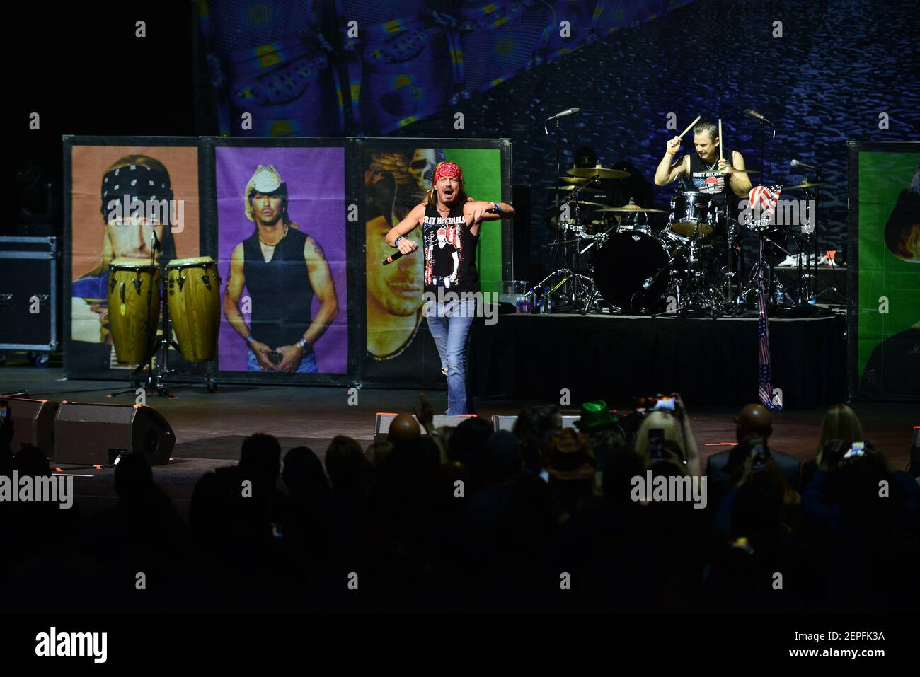 Pete Evick, Bret Michaels, Mike Bailey and Eric Brittingham perform on ...