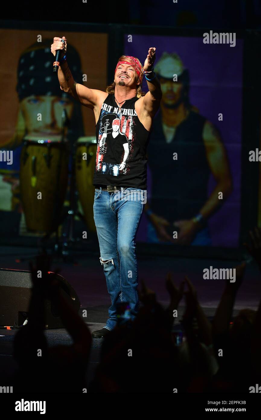 Bret Michaels performs on stage at Hard Rock Event Center at the ...