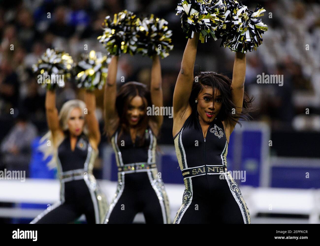 December 16 2019: The Saints Sationions cheerleaders perform before NFL ...