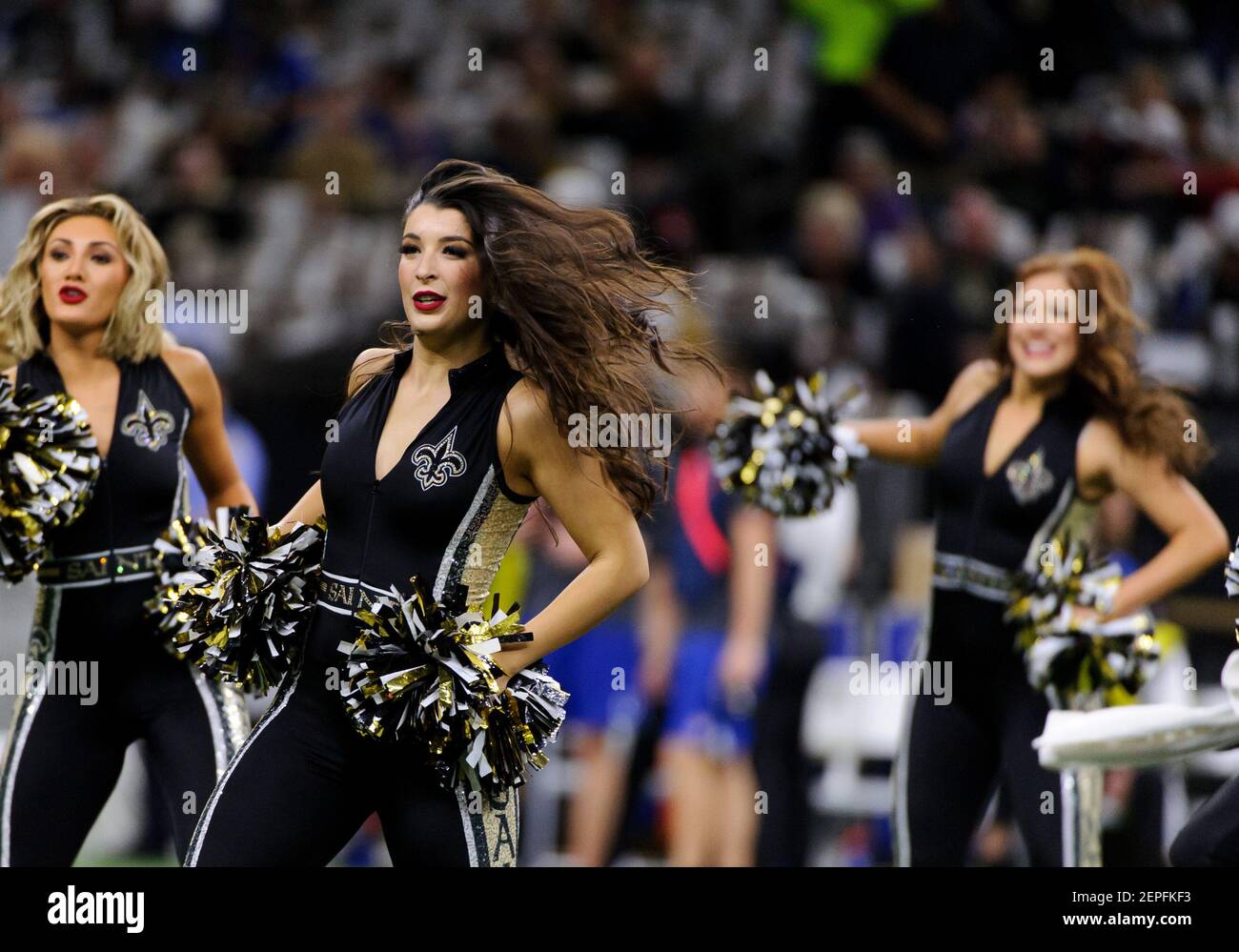 December 16 2019: The Saints Sationions cheerleaders perform before NFL ...