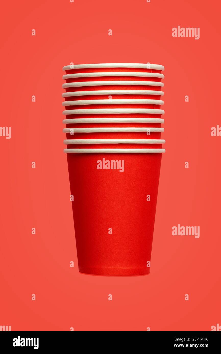Stack Plastic Red Cup Party