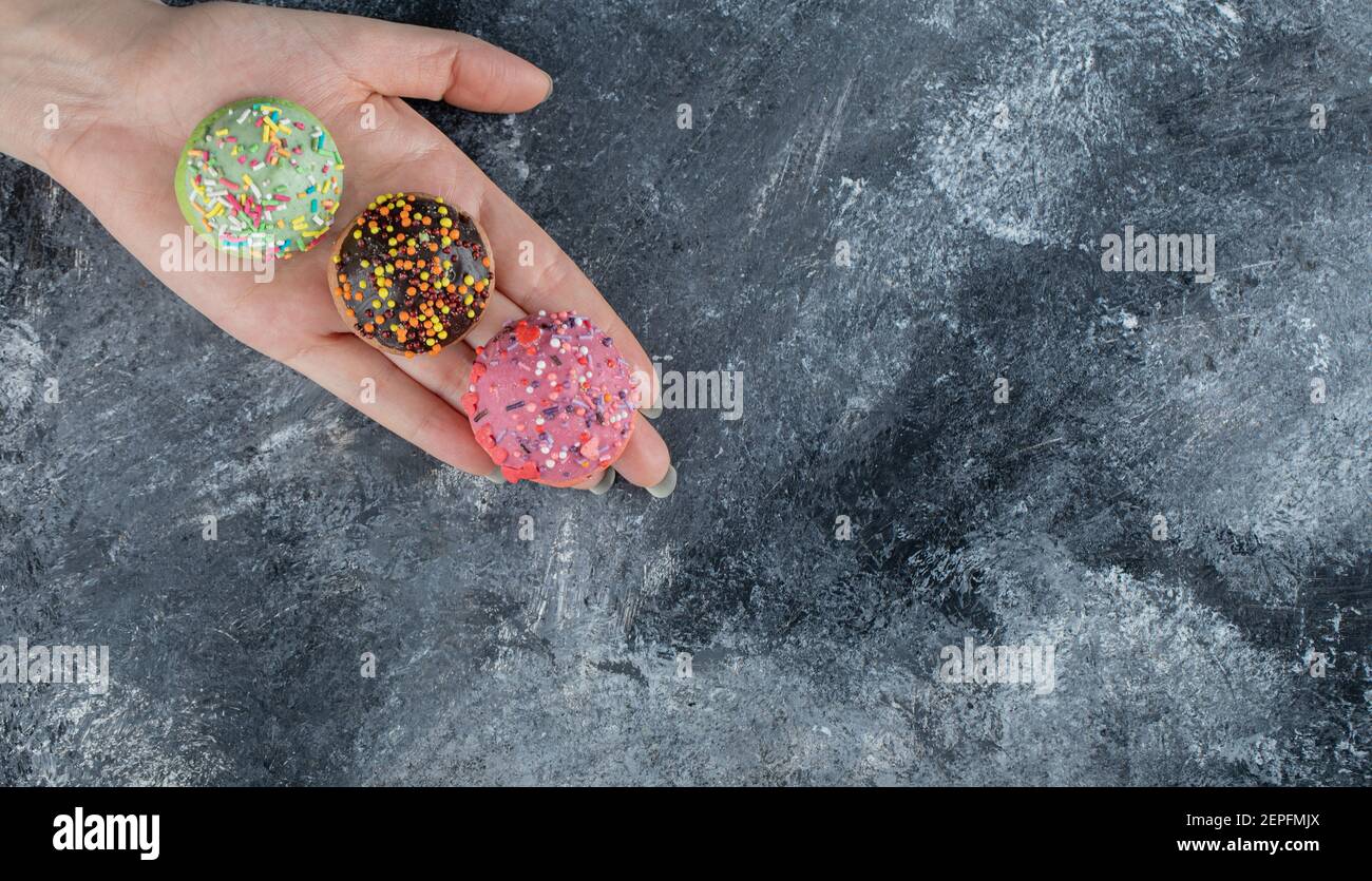 Top view female hand hi-res stock photography and images - Alamy