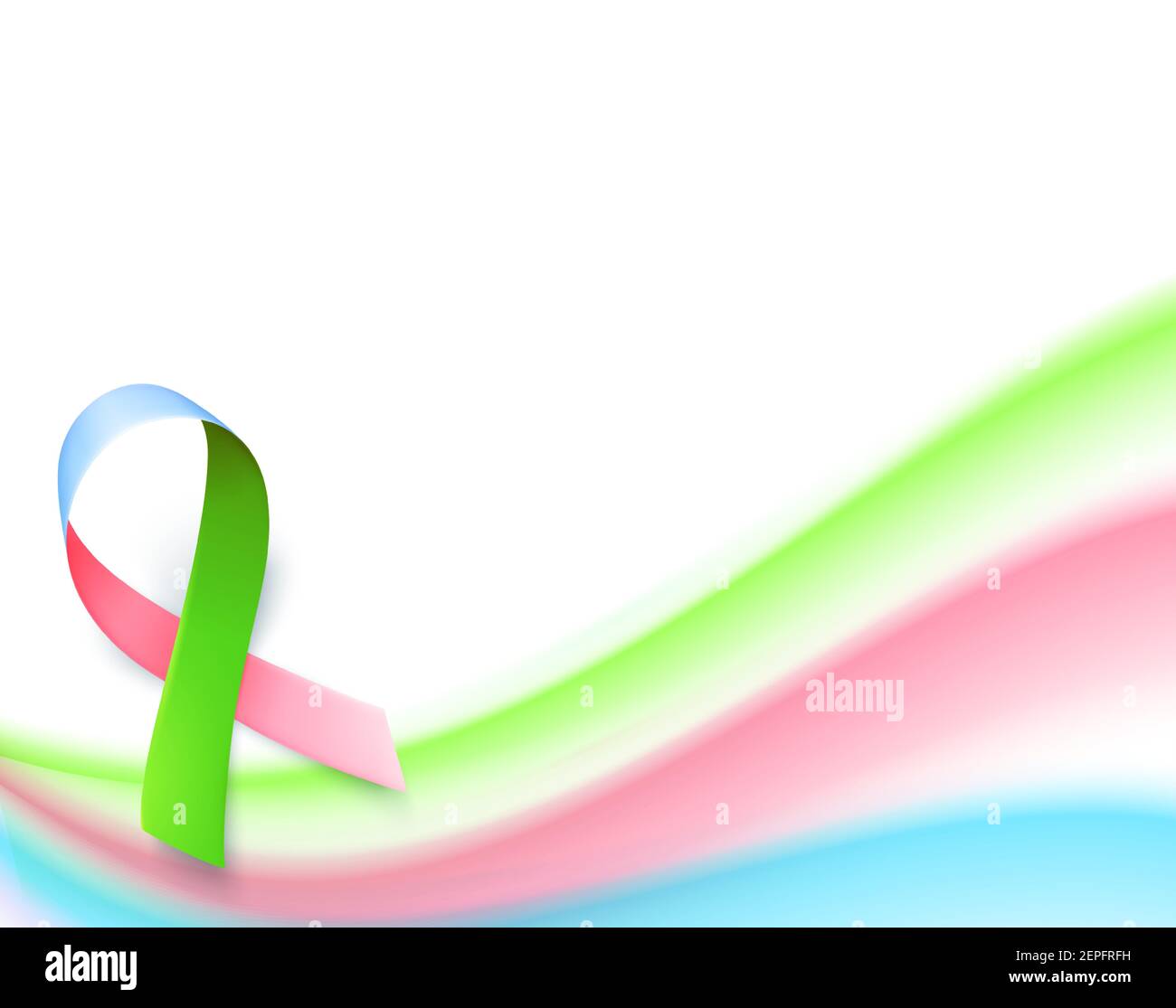 Symbol Of Rare Disease Realistic Ribbon Poster Template Background