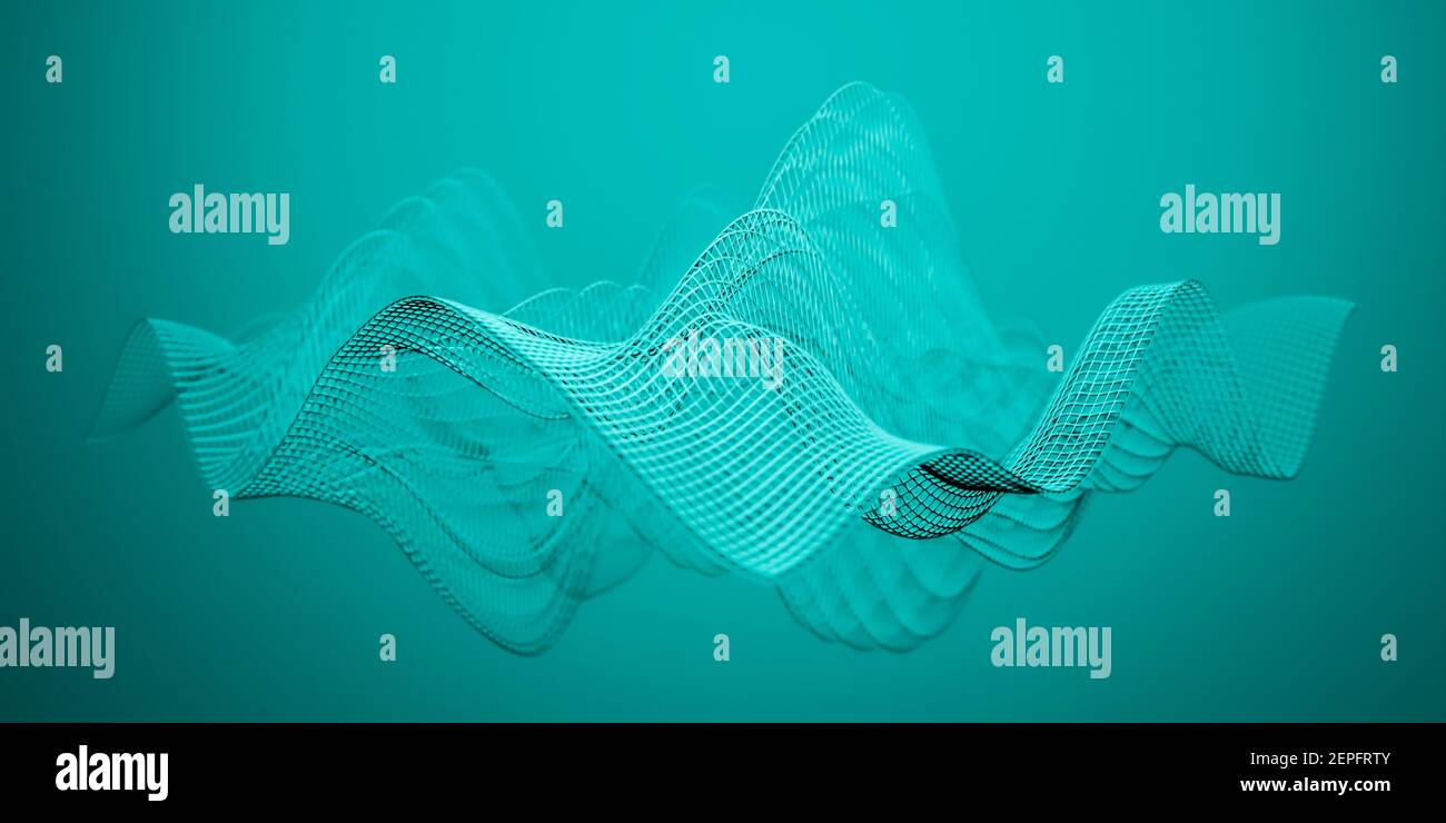 Abstract data grid visualization floating hi-res stock photography and ...