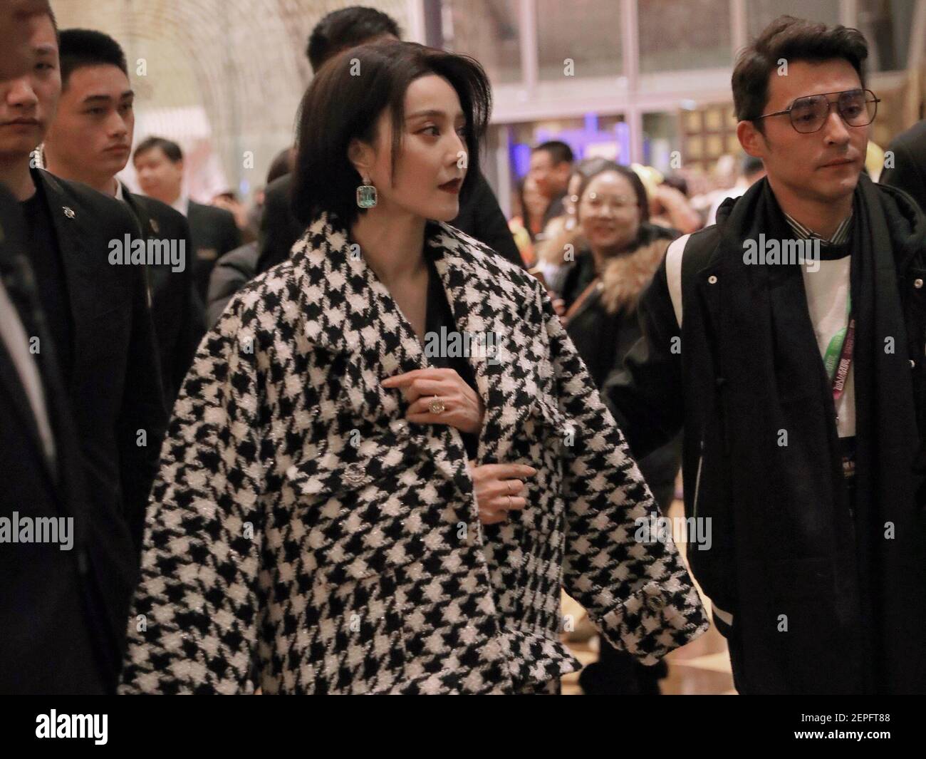 CHINA-Chinese actress Fan Bingbing poses in the lobby of a hotel in ...