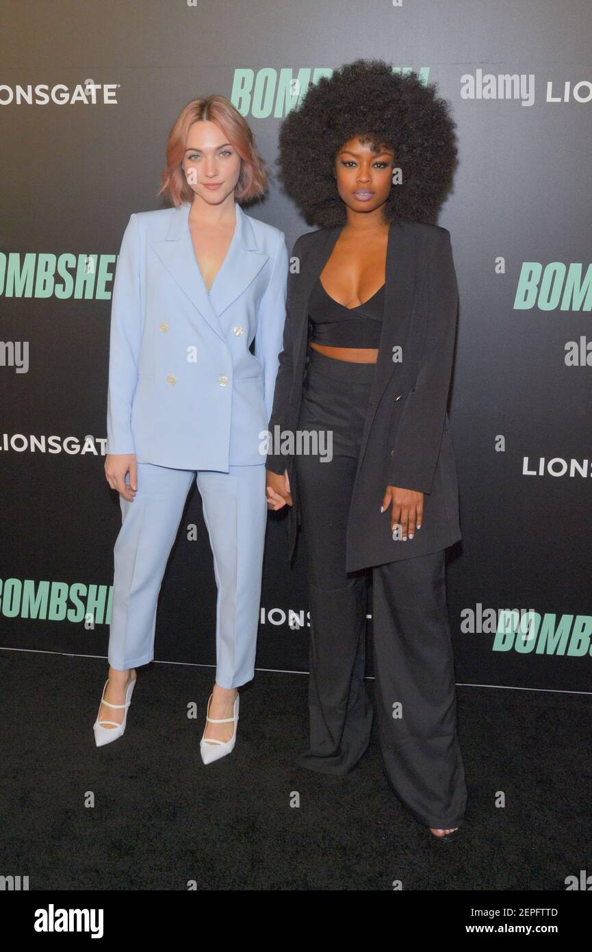 Violett Beane and Javicia Leslie attend the Bombshell New York ...