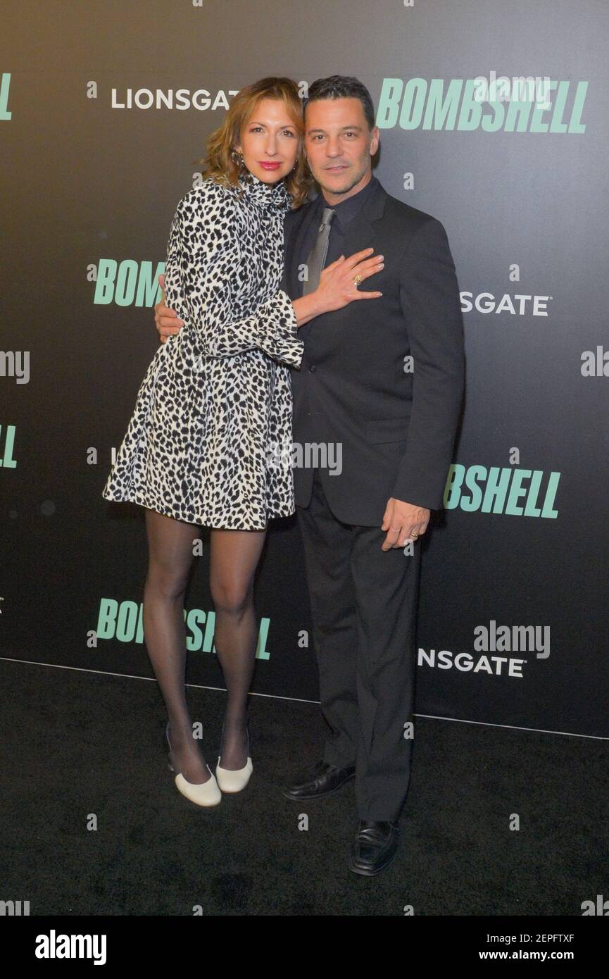 Alysia Reiner and David Alan Basche attend the Bombshell New York ...