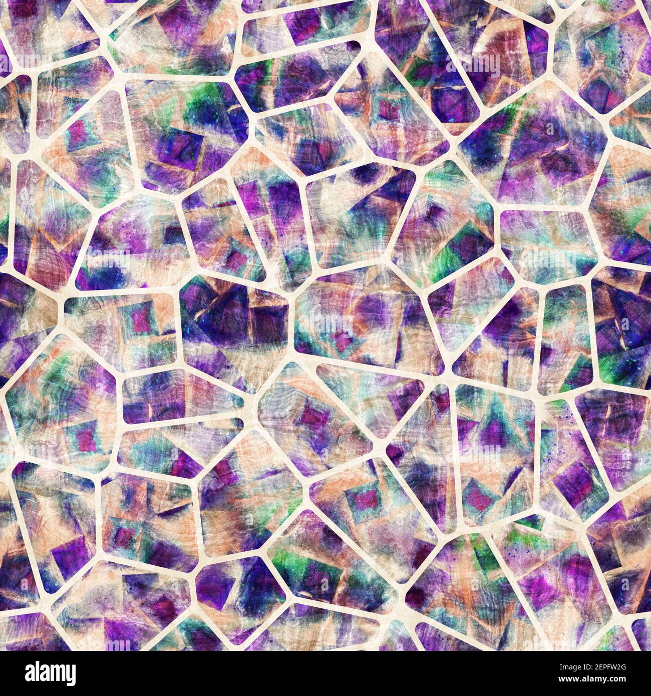 Seamless geo tile shape collage surface pattern Stock Photo - Alamy