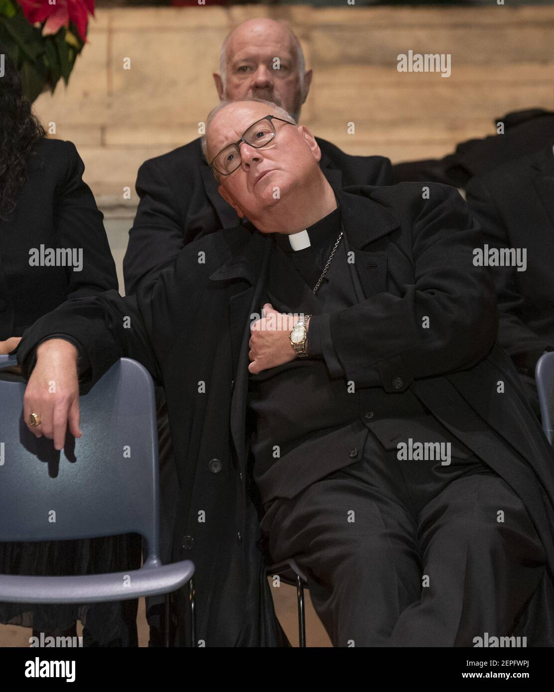 Timothy Cardinal Dolan attends mayor announcement about homelessness in ...