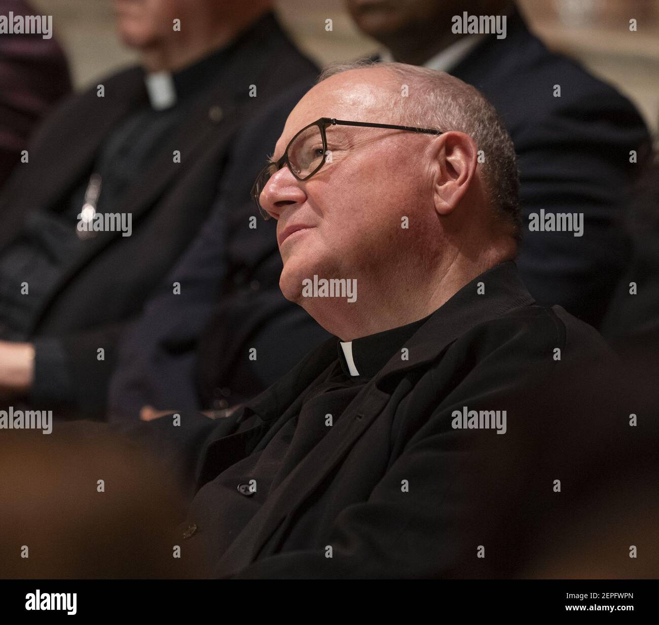 Timothy Cardinal Dolan attends mayor announcement about homelessness in ...