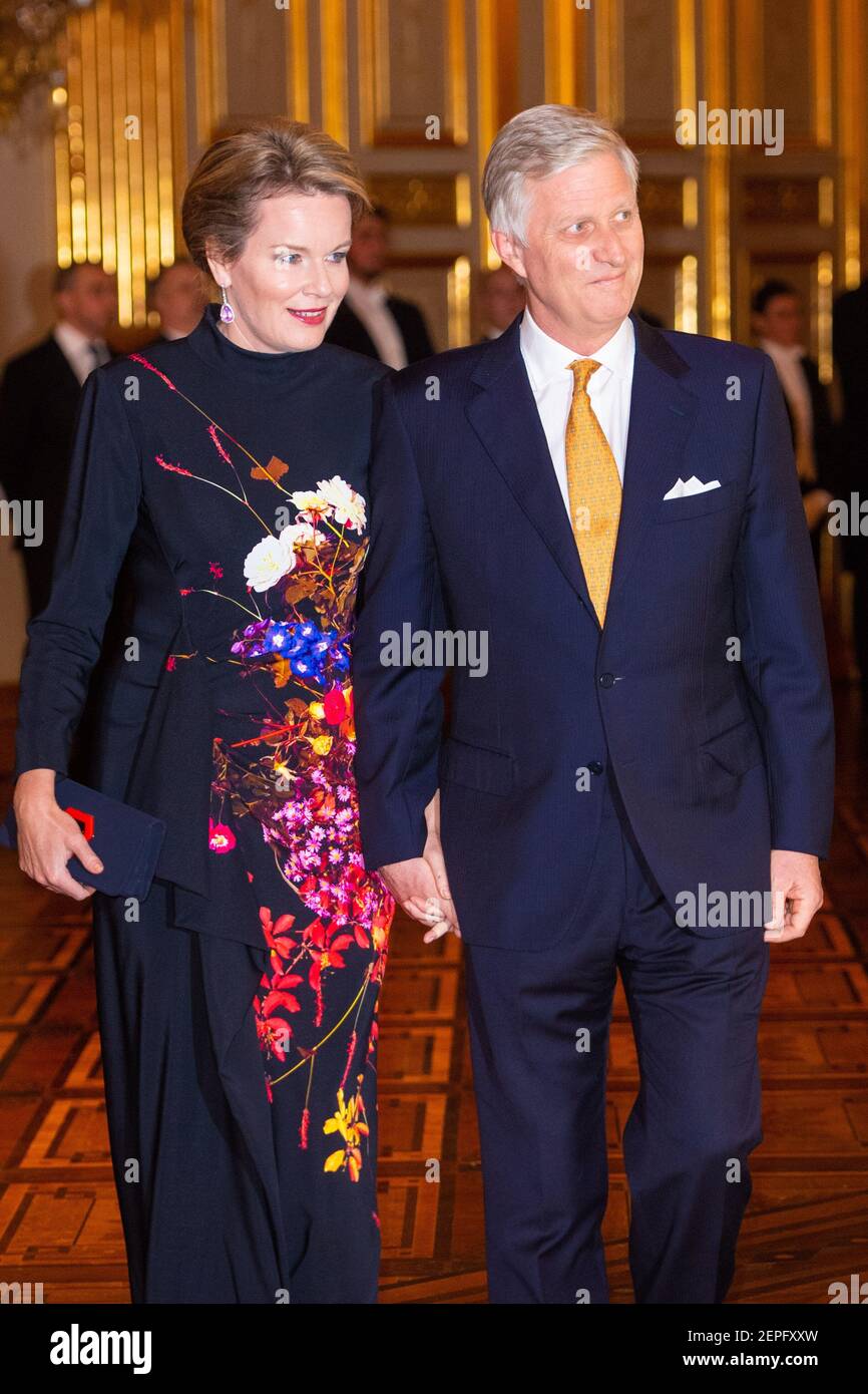 King Philippe and Queen Mathilde during the annual Christmas Concert ...