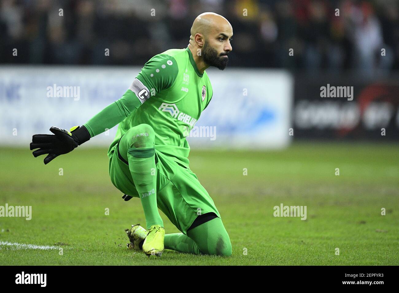 Antwerp's goalkeeper Sinan Bolat pictured in action during a soccer ...