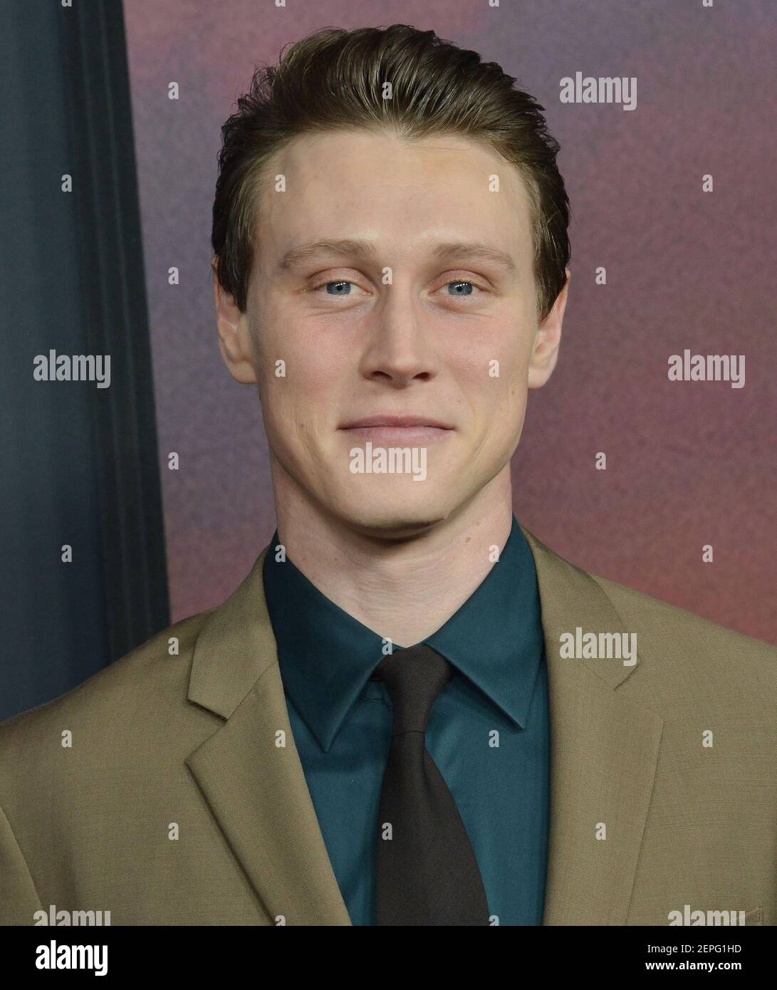 George MacKay arrives at the Universal Pictures’ 1917 Los Angeles ...