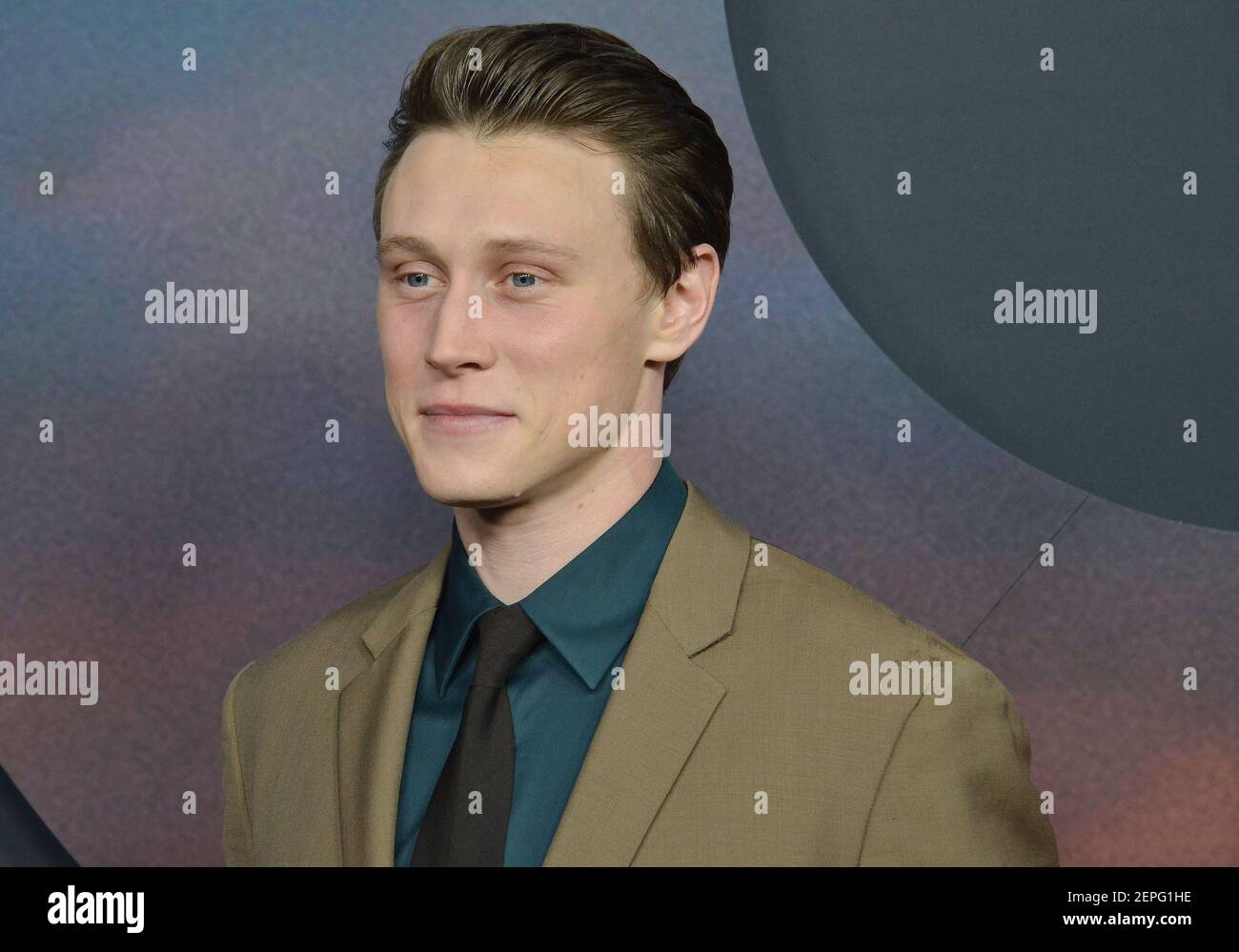 George MacKay arrives at the Universal Pictures’ 1917 Los Angeles ...