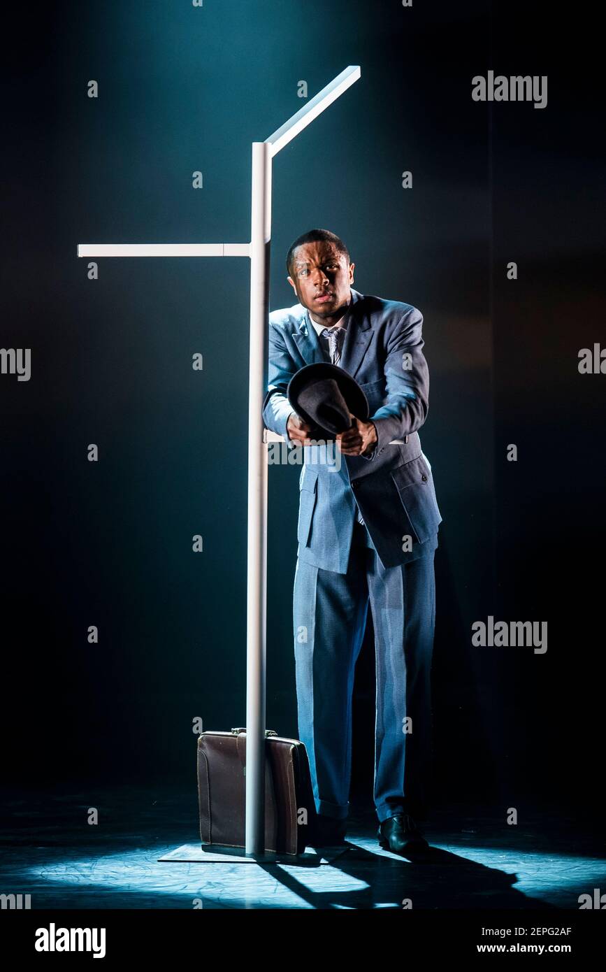 Jose Alves from Ballet Black rehearses The Suit at the Barbican, London ...