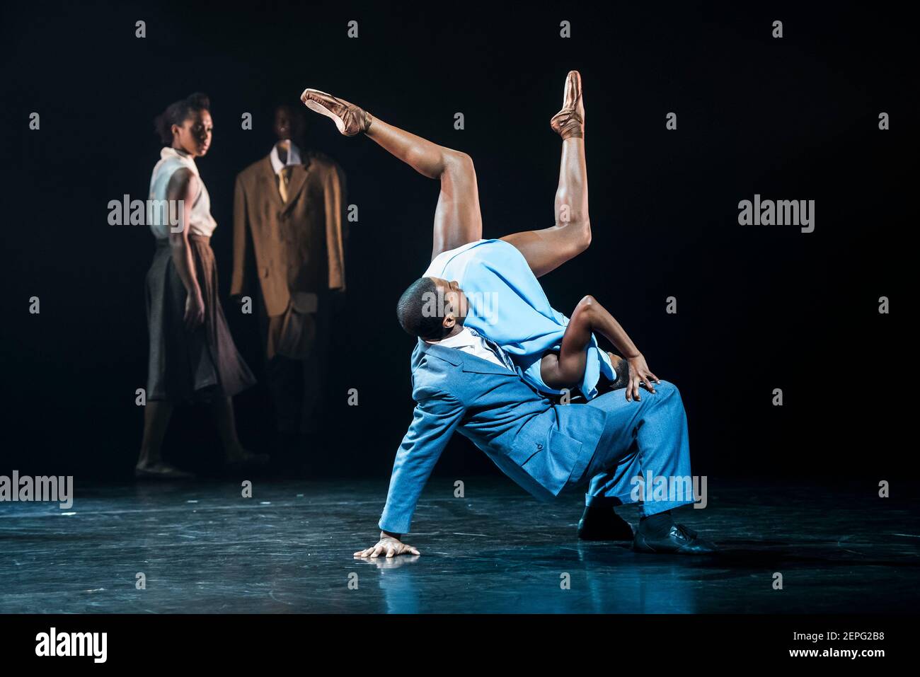 Jose Alves and Cira Robinson from Ballet Black rehearse The Suit at the ...