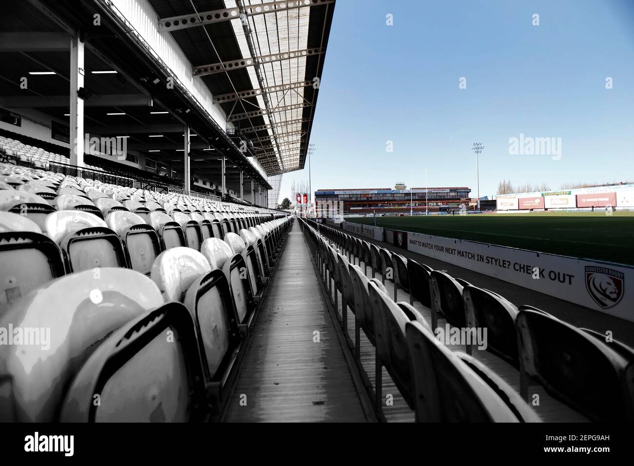 Kingsholm Stadium, Gloucester, Gloucestershire, UK. 27th Feb, 2021 ...