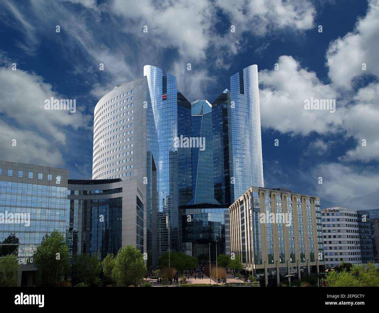 La Defense, commercial and business center of Paris, France Stock Photo ...