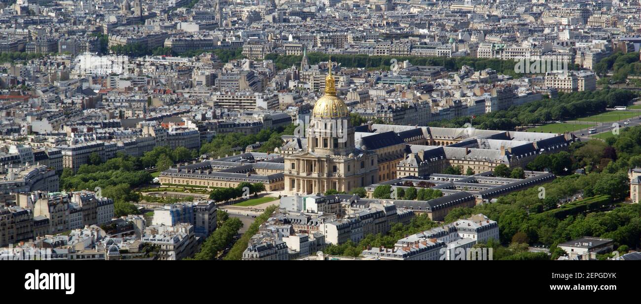 The city skyline at daytime. Paris, France. Taken from the tour ...