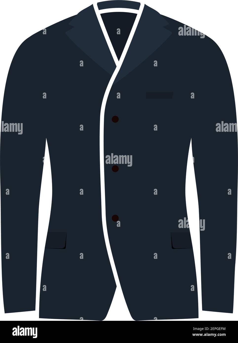 Business Suit Icon. Flat Color Design. Vector Illustration Stock Vector ...