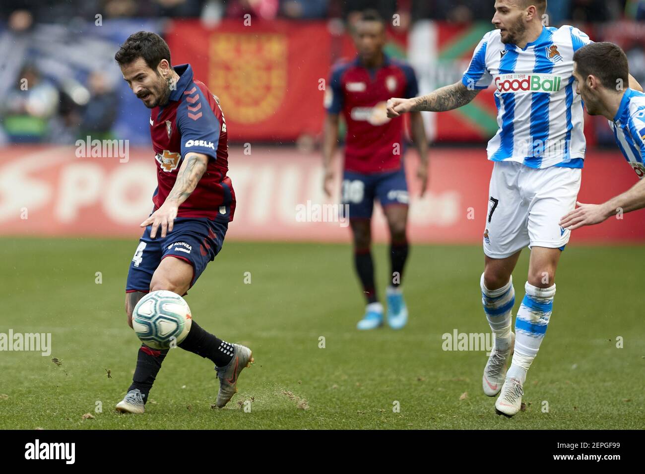 Ruben García in action during the Spanish La Liga Santander, match ...