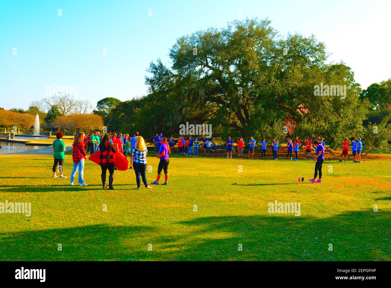 Hampton Park Model of Confederate sub Hunley and volunteers lined up ...