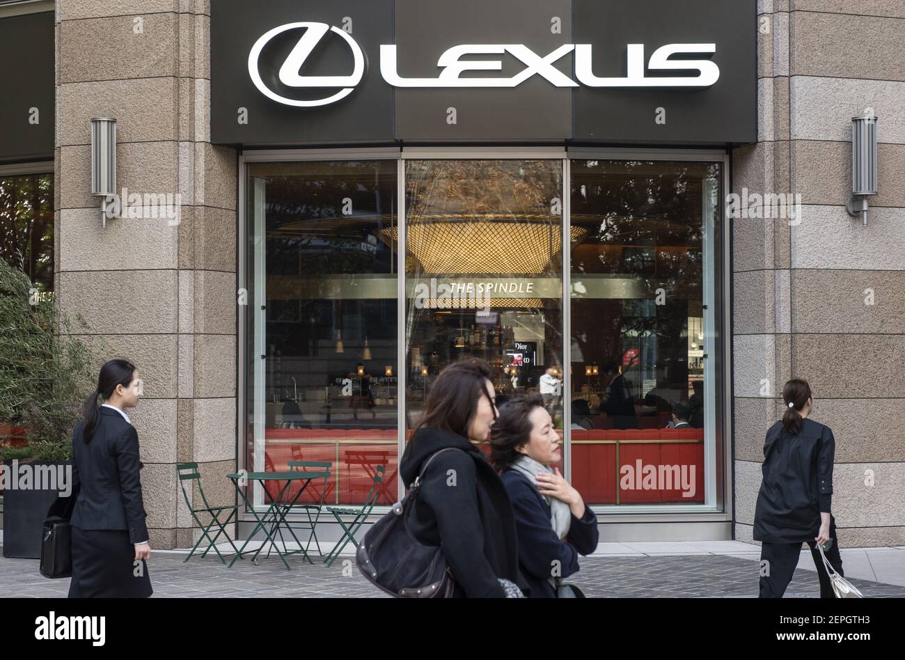 Japanese luxury automobile brand owned by automaker Toyota, Lexus store ...