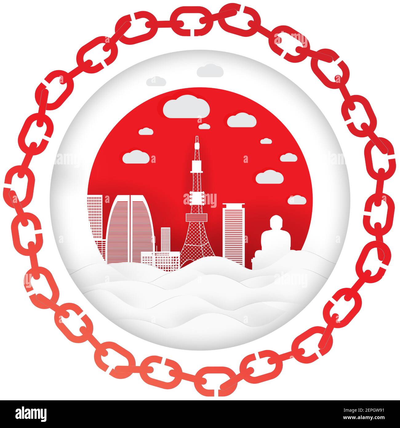 Tokyo tourism view Stock Vector Images - Alamy