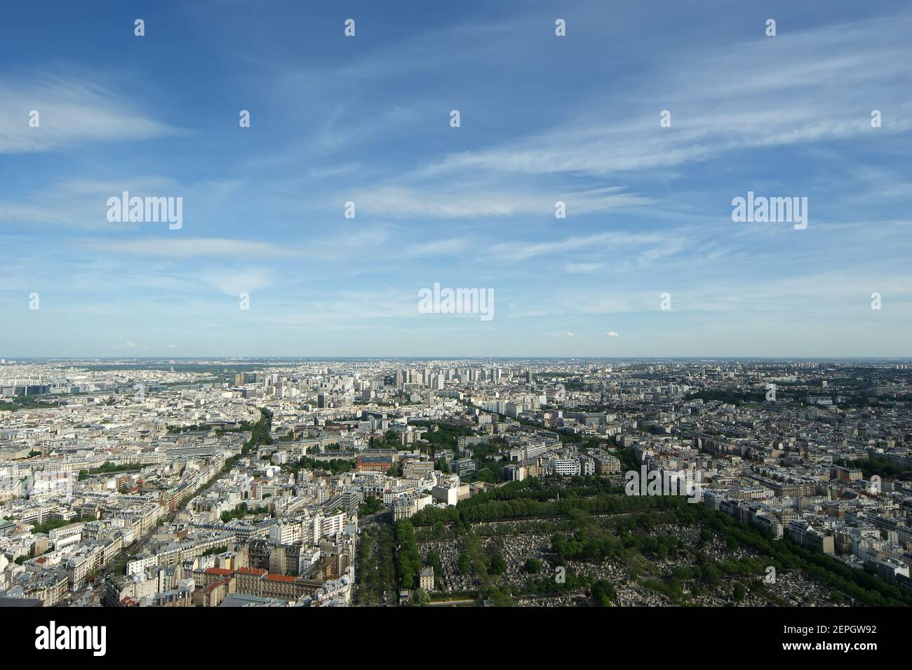 The city skyline at daytime. Paris, France. Taken from the tour ...