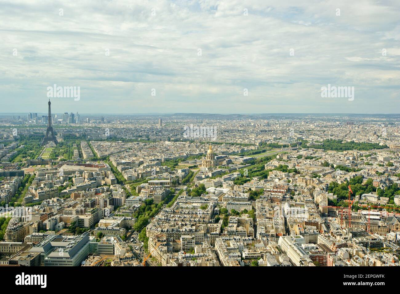 The city skyline at daytime. Paris, France. Taken from the tour ...