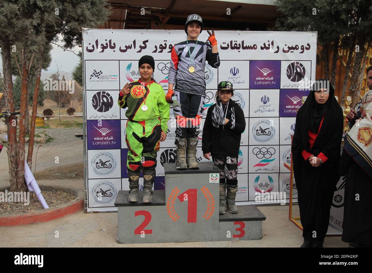 in 65cc class Hasti Rezaiee first place Bahar Abbasi second place ...
