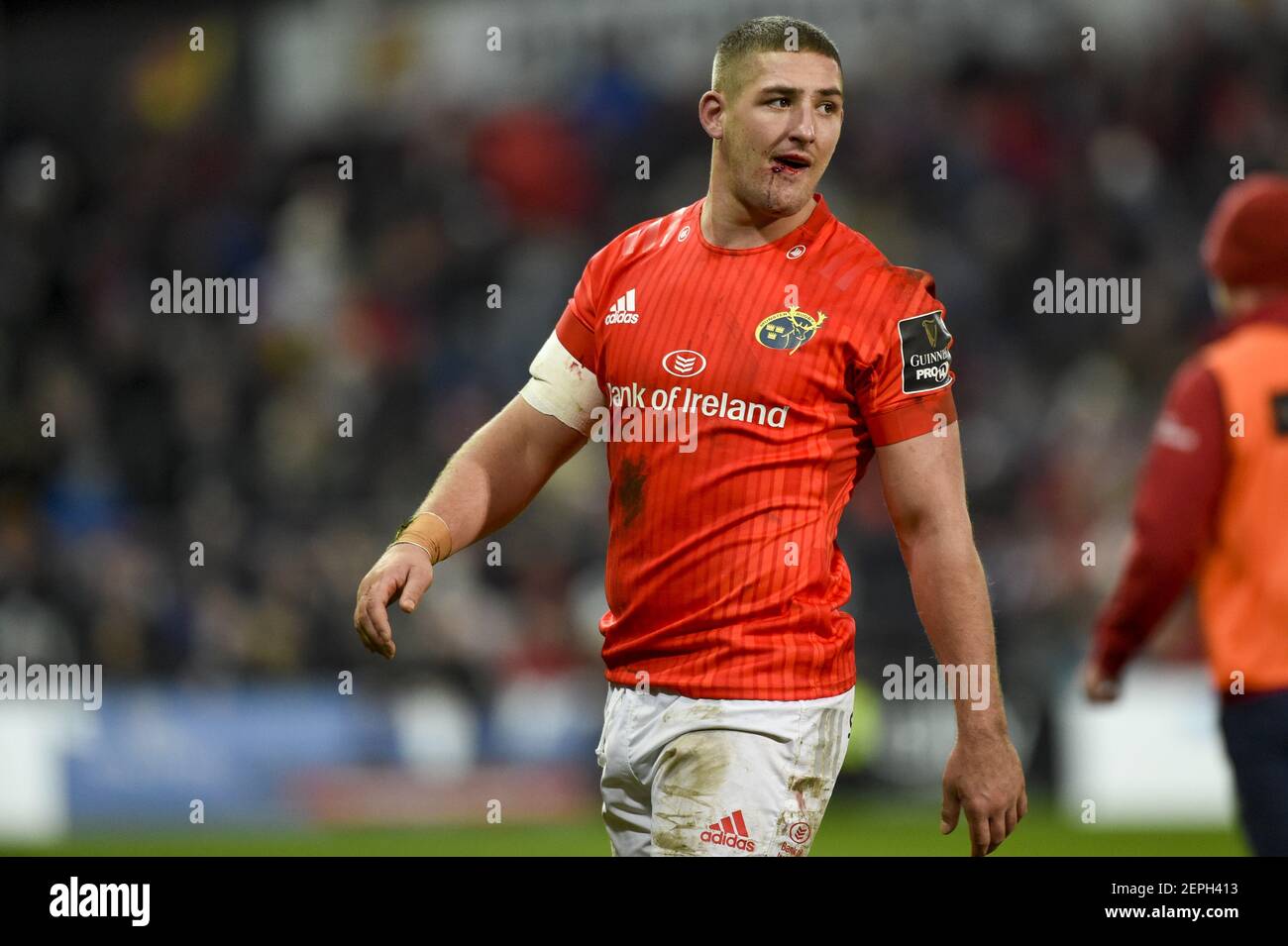 Dan Goggin of Munster during the Guinness PRO14 Round 9 match between ...