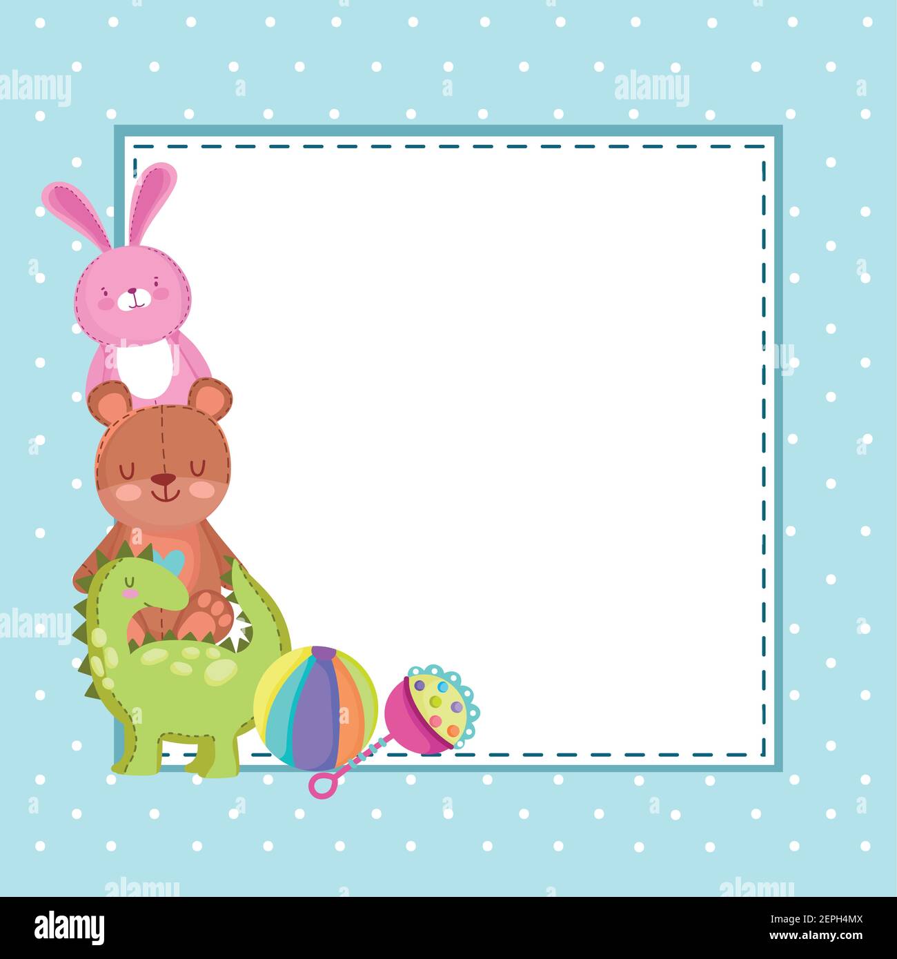 kids toys poster animals ball Stock Vector Image & Art - Alamy