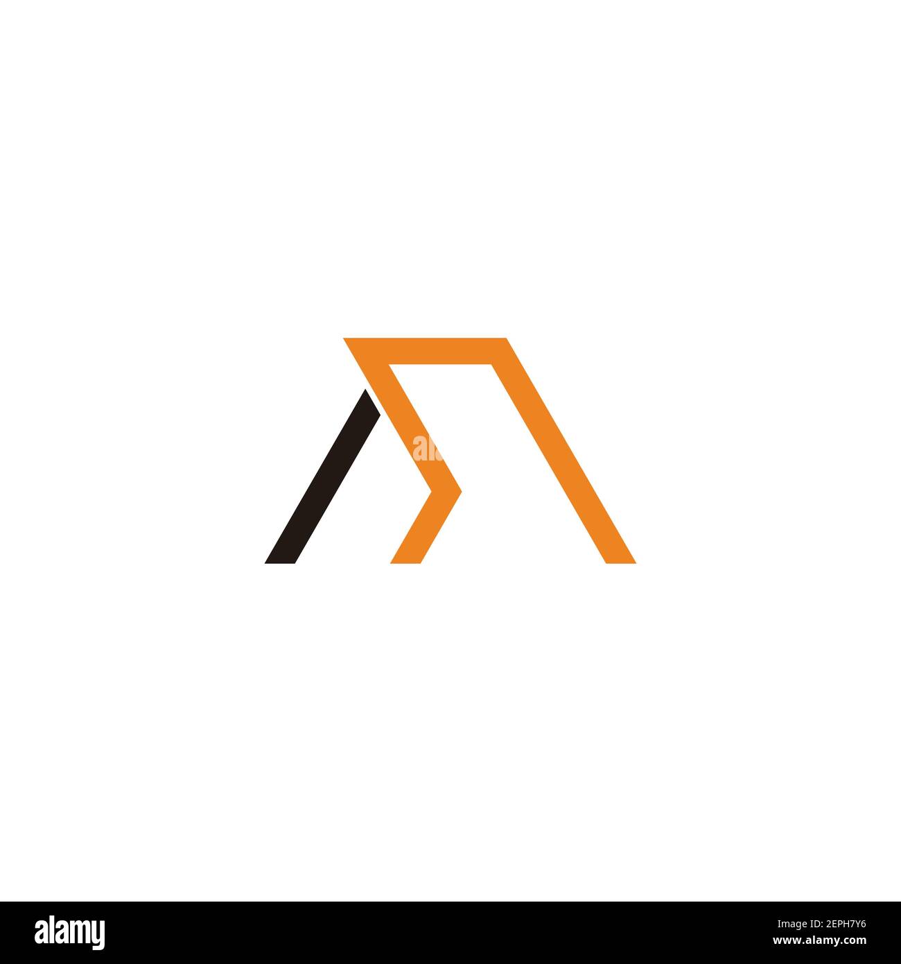 home roof simple geometric line flat logo vector Stock Vector Image ...