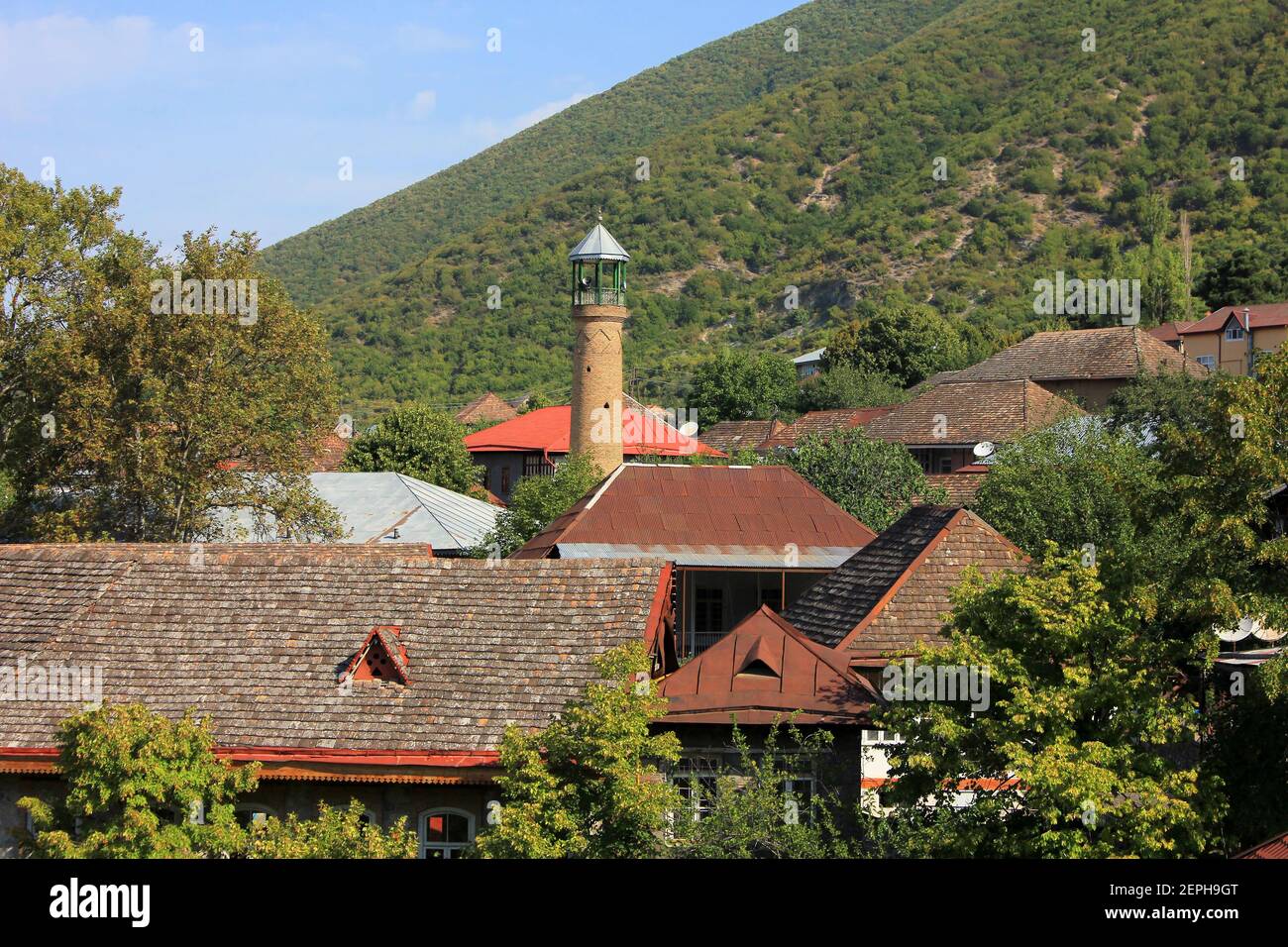 Azerbaijan. Sheki city. Mosque in the old city Stock Photo - Alamy