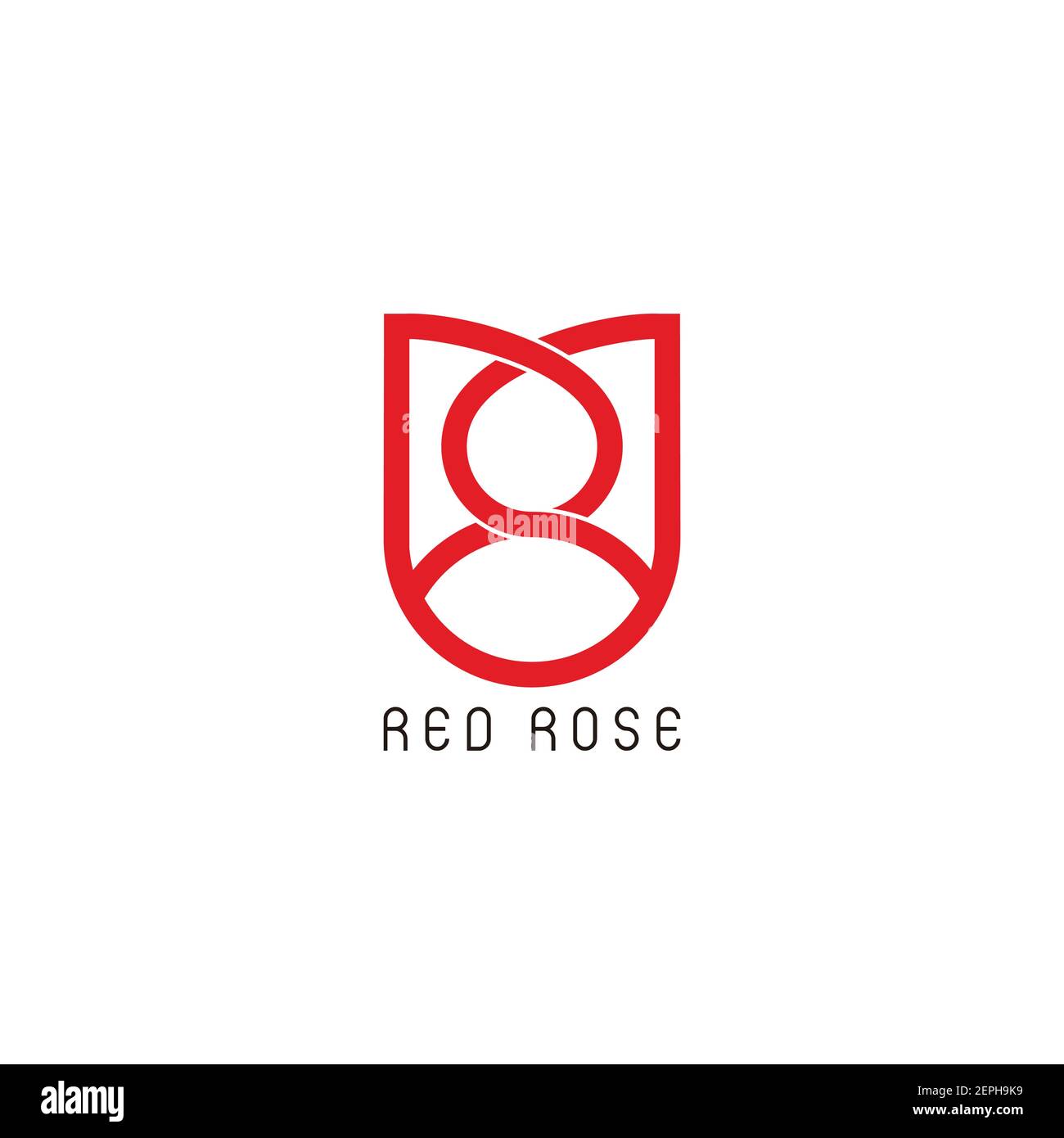 letter pp red rose linked overlap logo vector Stock Vector Image & Art ...