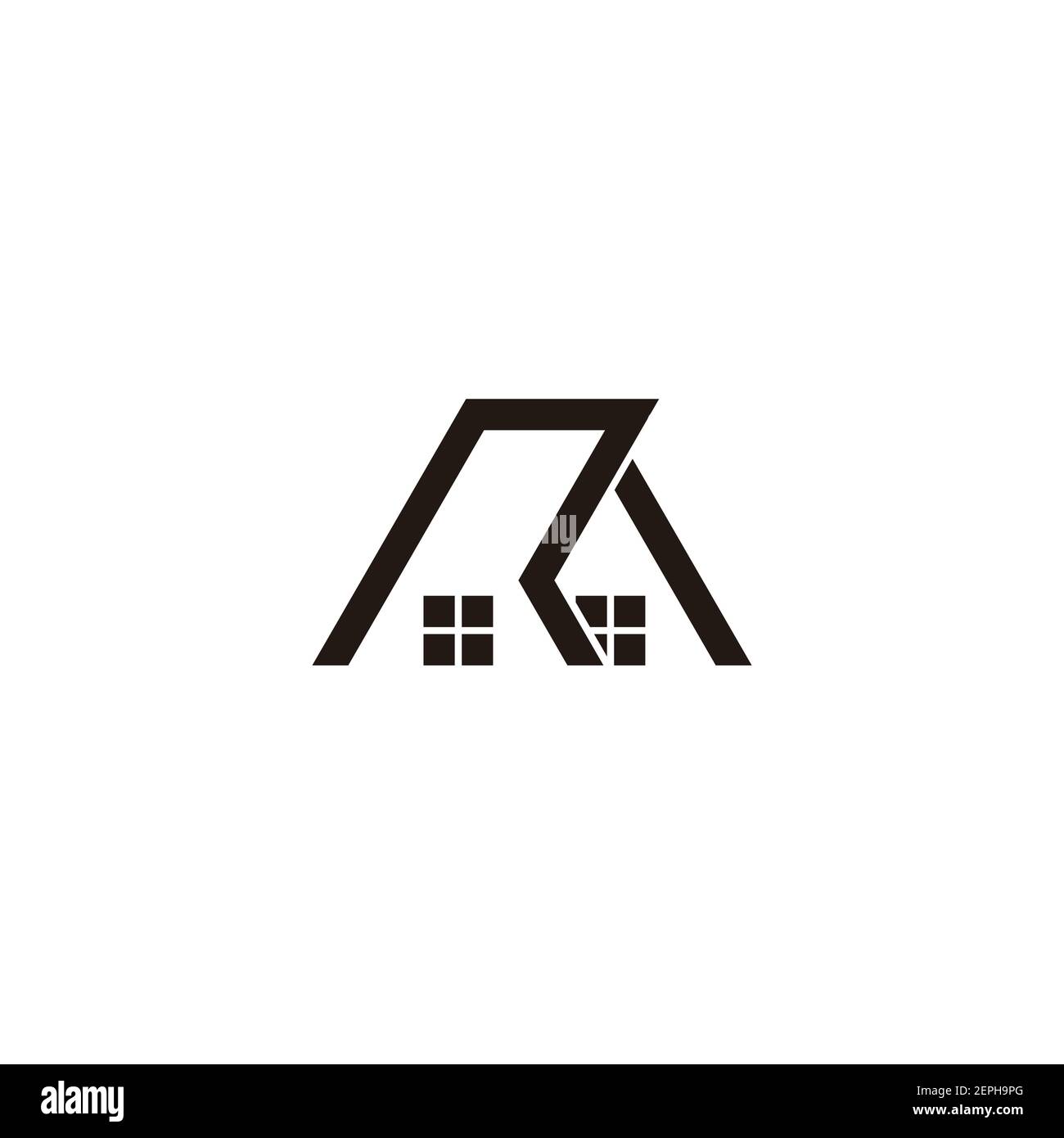 R home logo vector vectors hi-res stock photography and images - Alamy