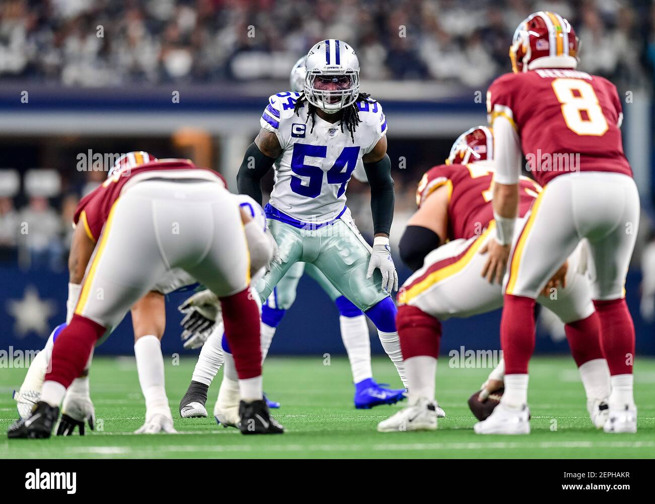 December 29th, 2019:.Dallas Cowboys linebacker Jaylon Smith (54) during ...