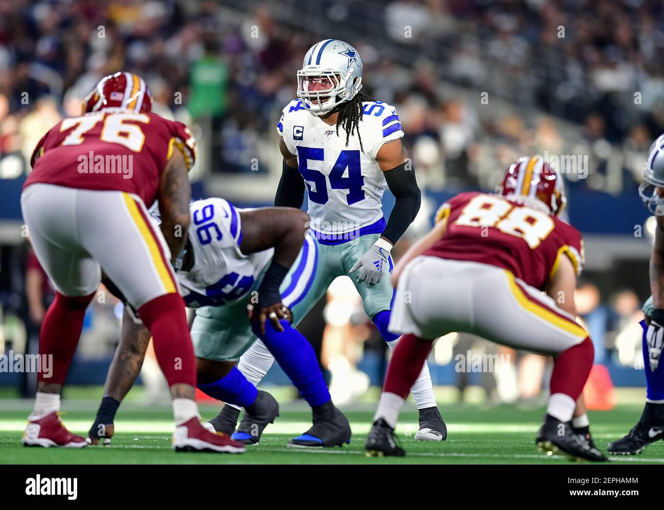 December 29th, 2019:.Dallas Cowboys linebacker Jaylon Smith (54) during ...