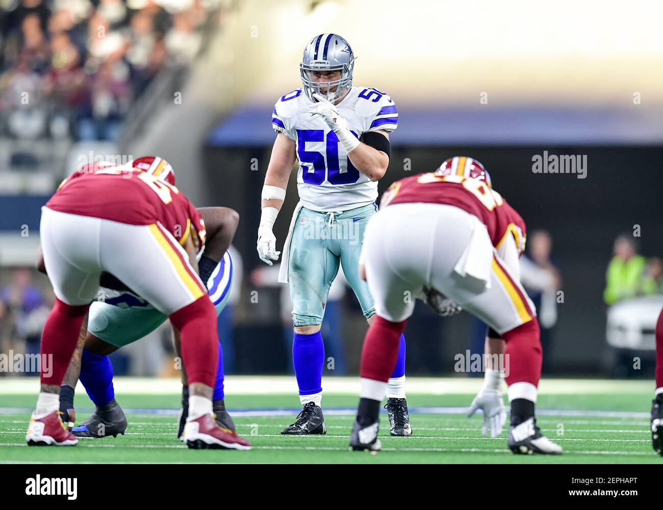 December 29th, 2019:.Dallas Cowboys linebacker Sean Lee (50) during an ...