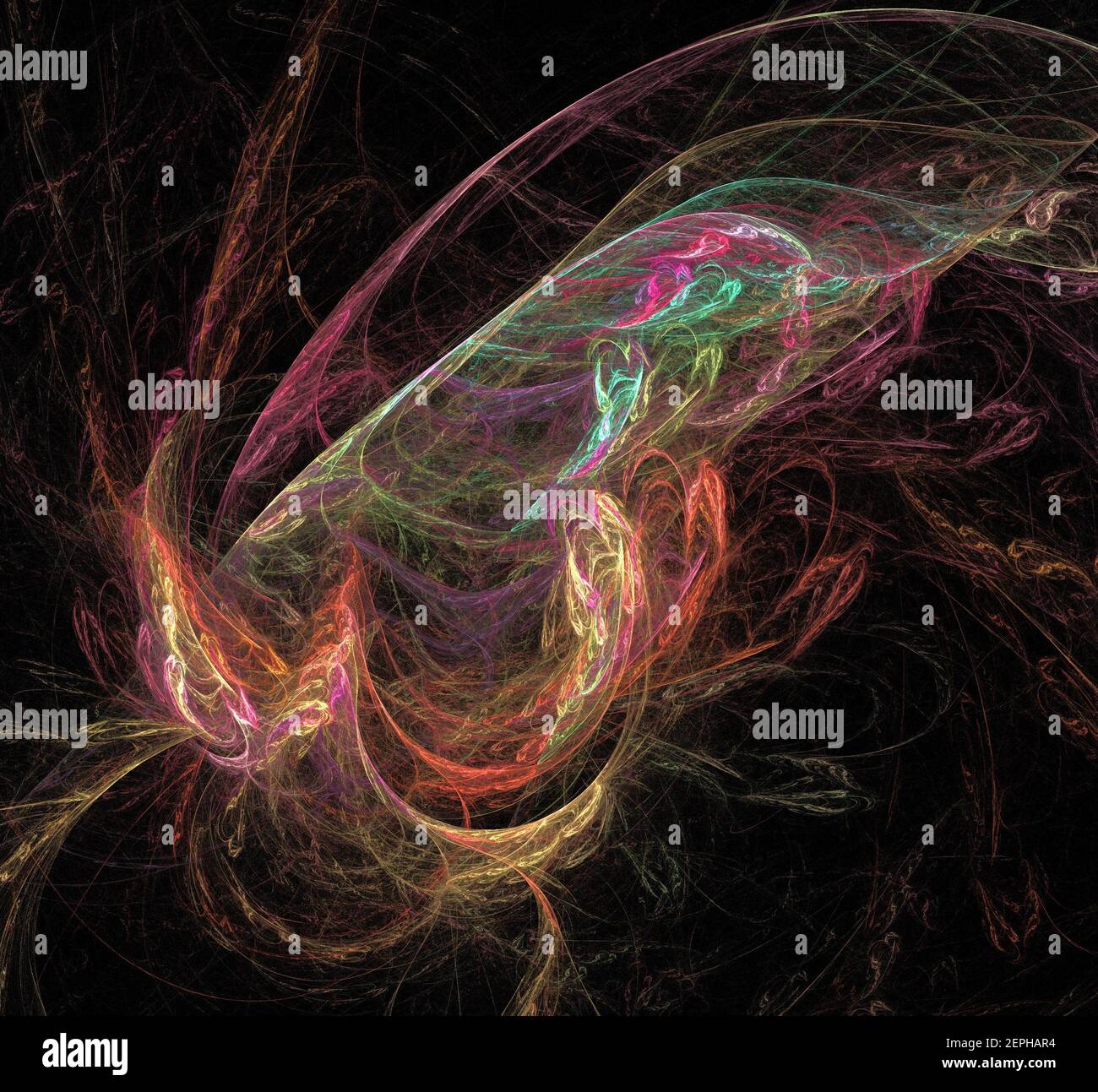 image of one Illustration of digital fractal Stock Photo - Alamy