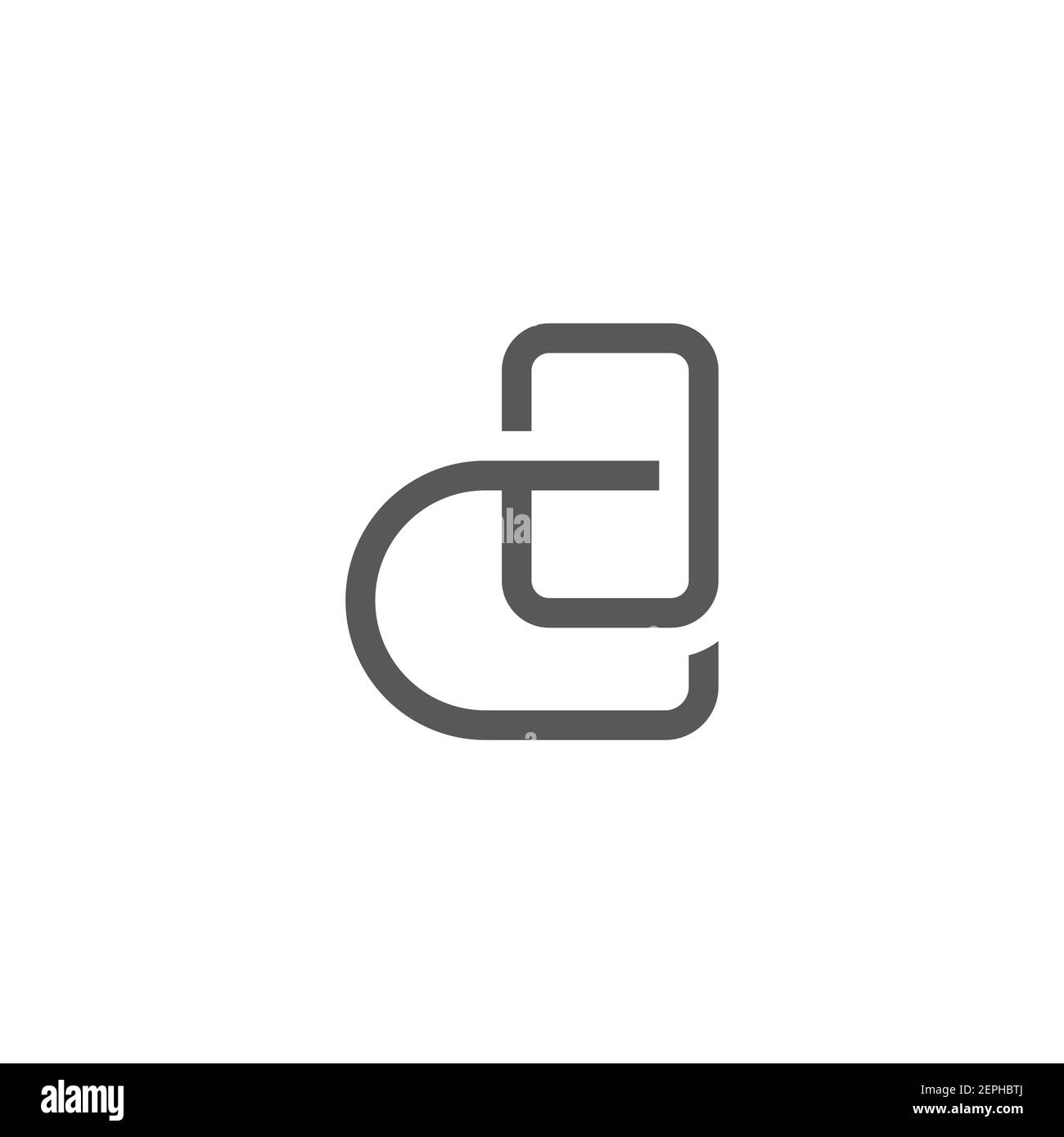 letter gd simple overlap line flat geometric symbol vector Stock Vector ...