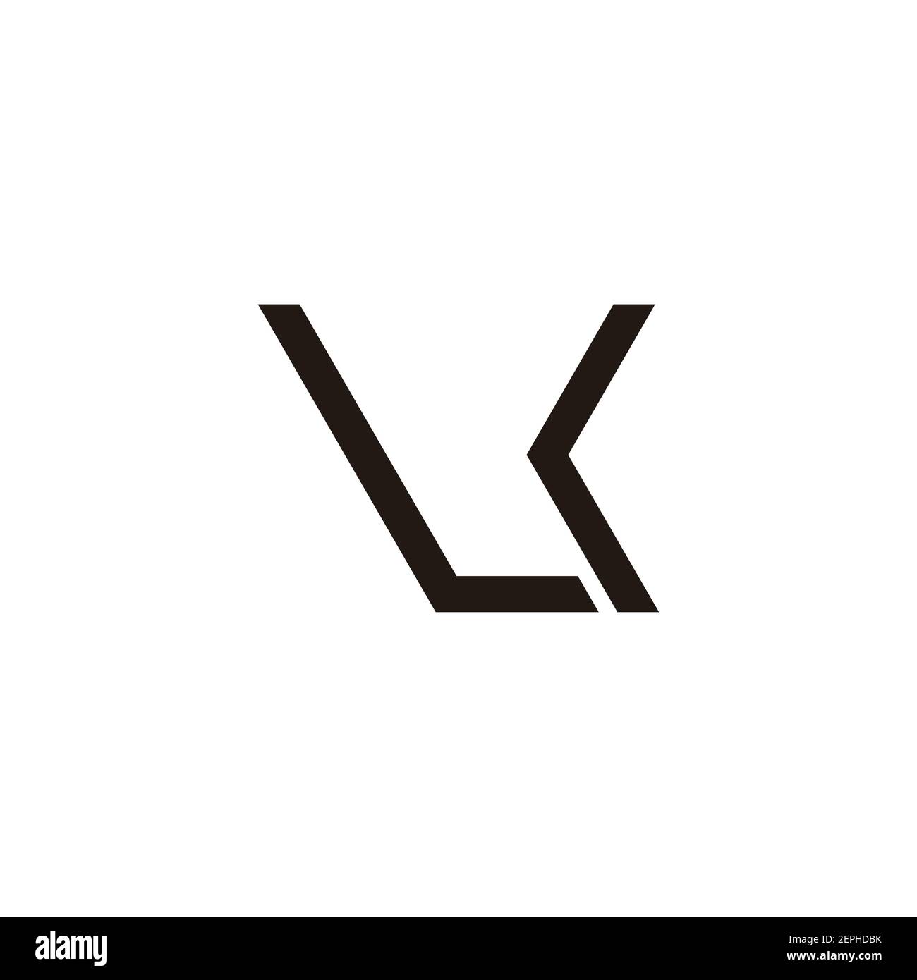 letter lk simple geometric arrow motion logo vector Stock Vector Image & Art - Alamy