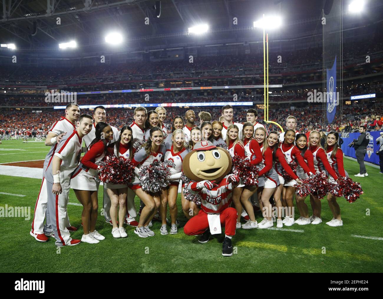 December 28, 2019 Ohio State Buckeyes cheerleaders in action during the ...