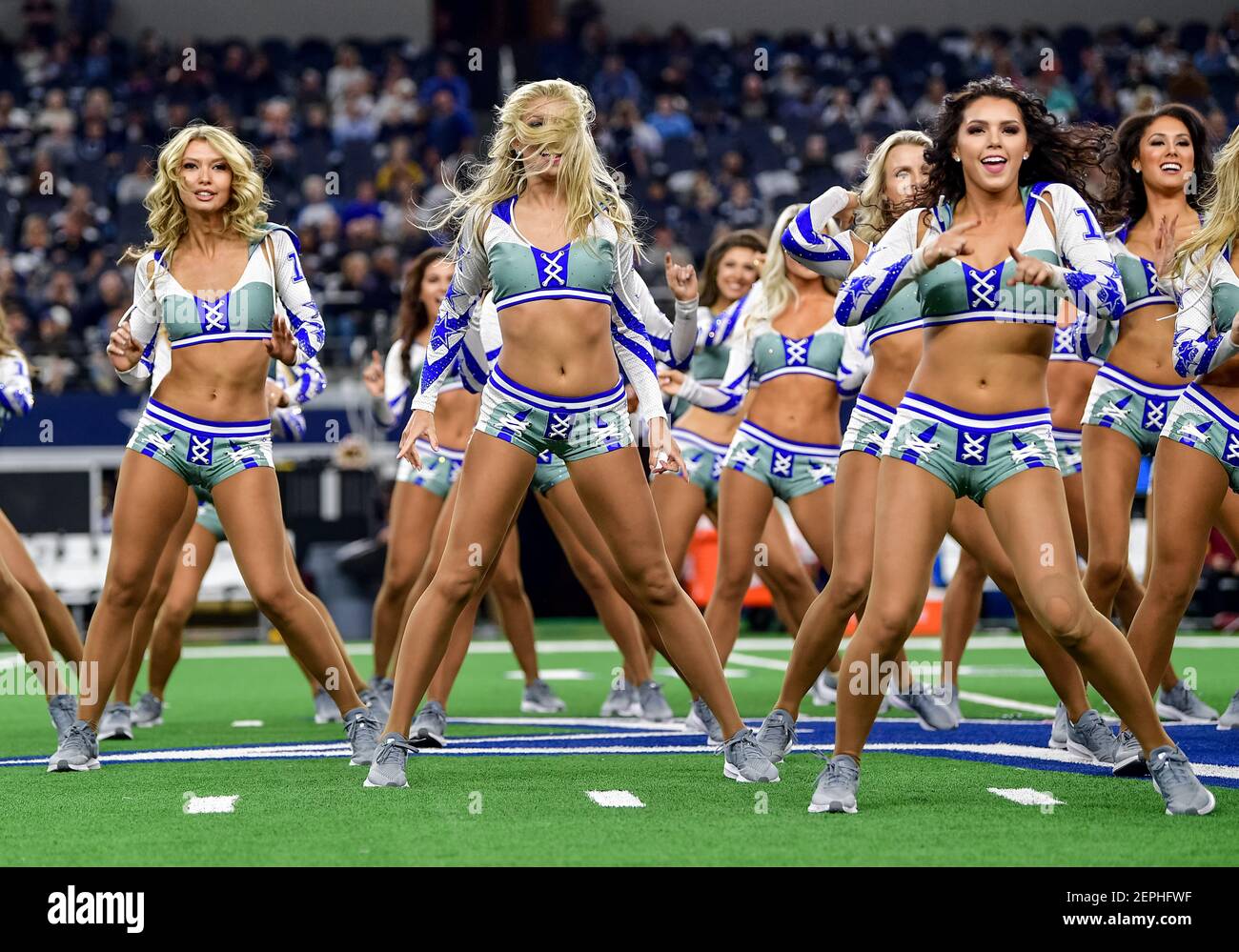 December 29th, 2019:.Dallas Cowboys Cheerleaders perform during an NFL football game between the ...